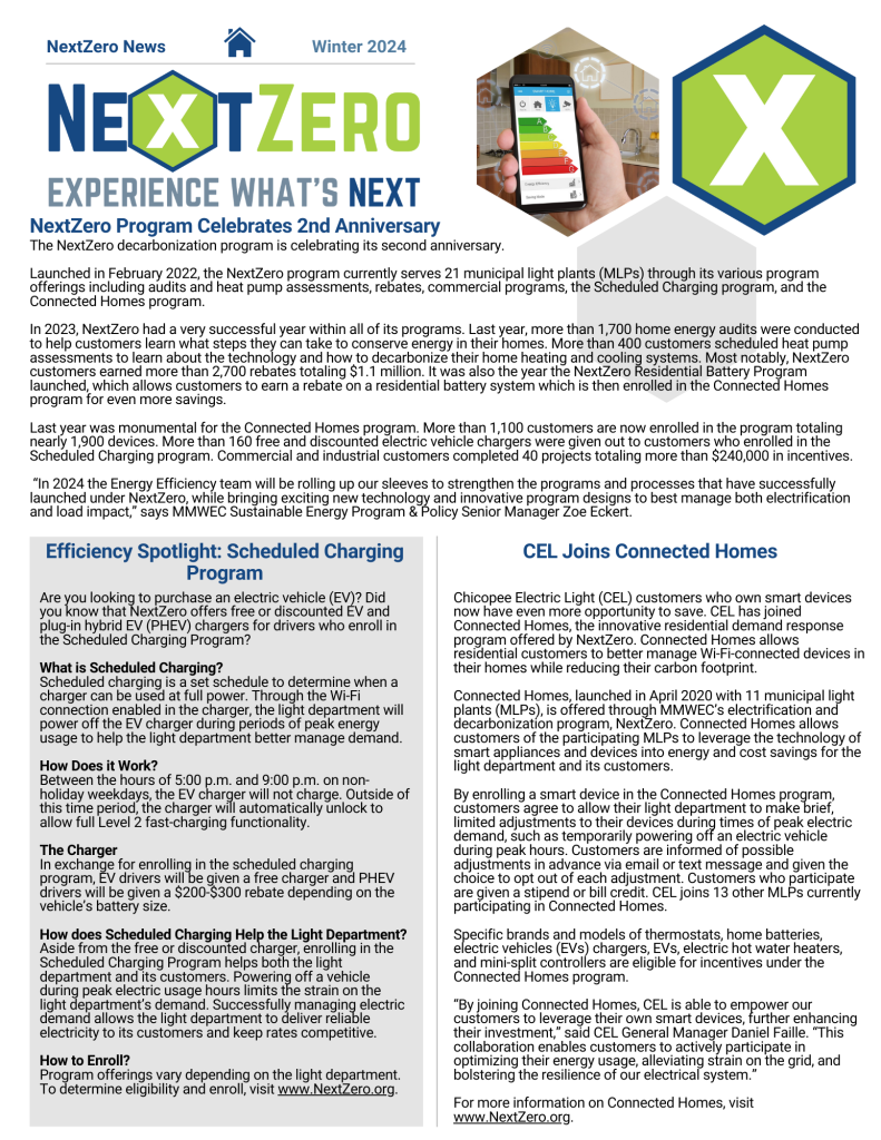 Holyoke – Newsletters – NextZero